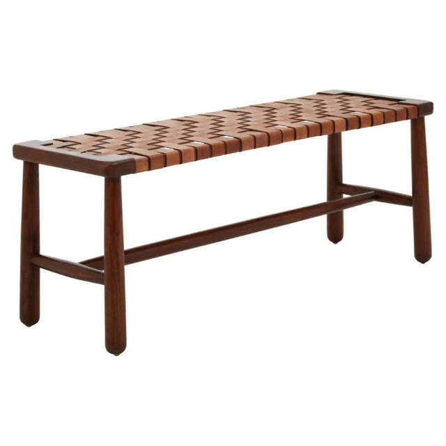 Inca Strapped Bench by Furniture Edit | ufurnish.com