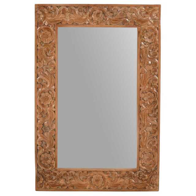 Artwork Mango Wood Mirror by Furniture Edit | ufurnish.com