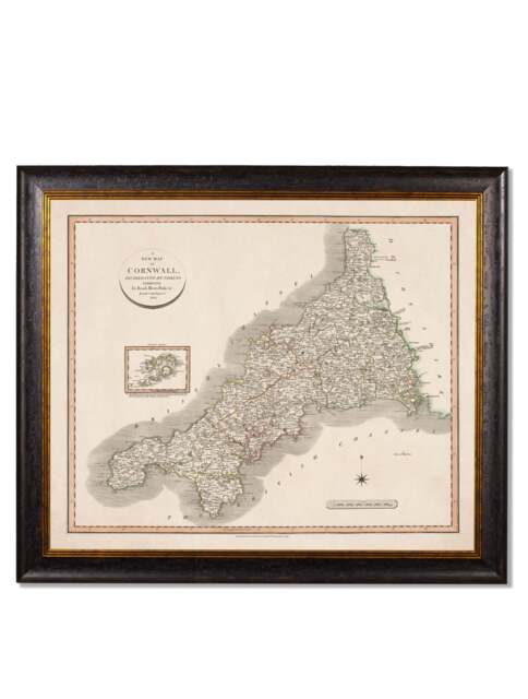 c.1806 County Maps of England - 84 x 70cm / Oxford / Cornwall by ...