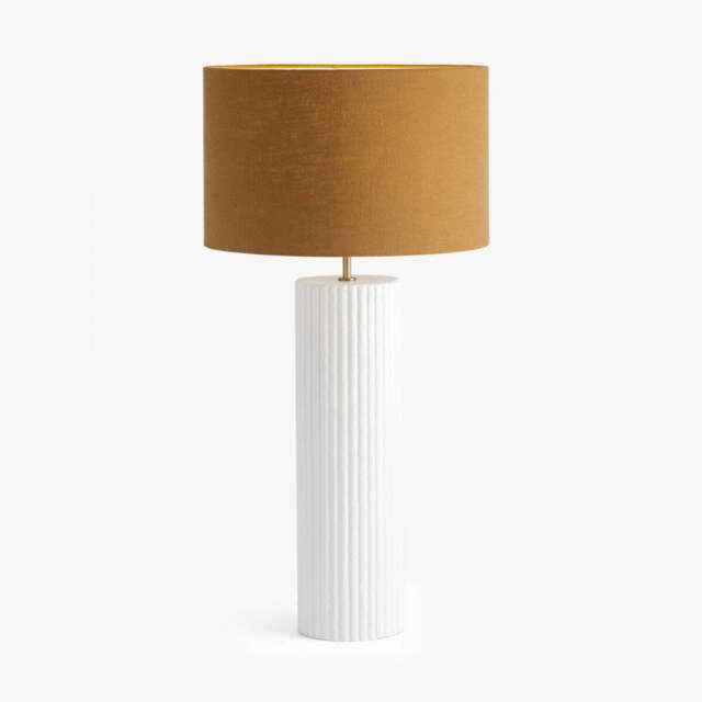 Stark Large Ribbed Lamp by Furniture Edit | ufurnish.com