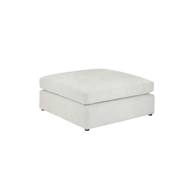 Kiana Modular Sofa Ivory Footstool by Furniture Edit | ufurnish.com