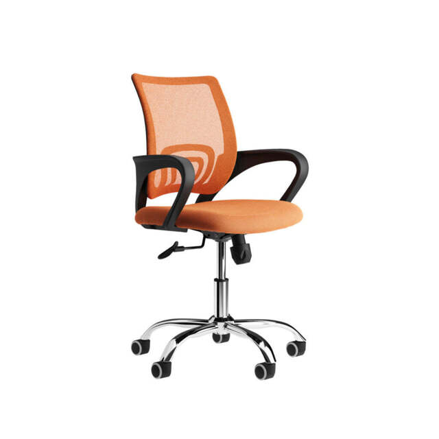 Tate Mesh Back Office Chair Orange by Furniture Edit | ufurnish.com