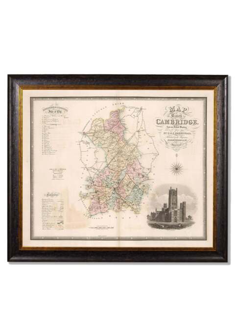 c.1830 County Maps of England - 70 x 84cm / Oxford / Cambridgeshire by ...