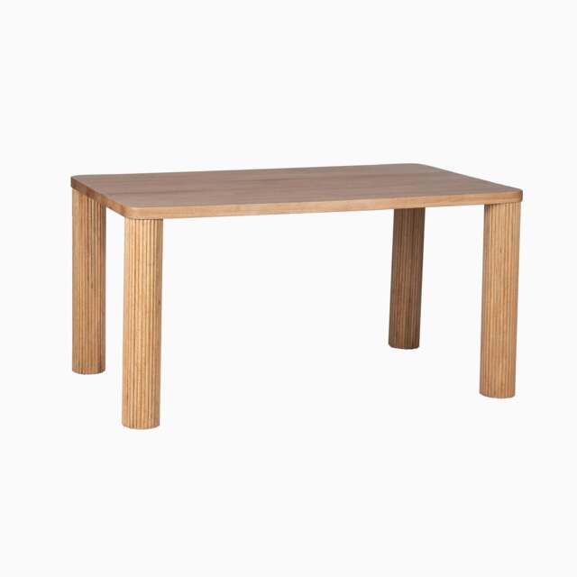 Rockfeller Mango Wood Dining Table by Furniture Edit | ufurnish.com