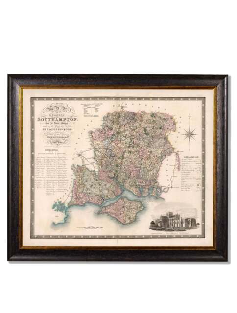 c.1830 County Maps of England - 70 x 84cm / Oxford / Southampton by ...
