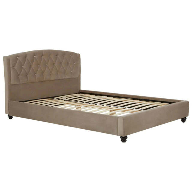 Josephine Mink King Bed by Furniture Edit | ufurnish.com