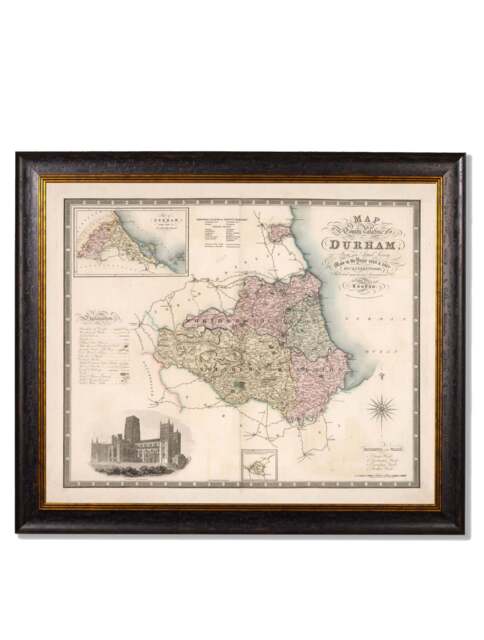 c.1830 County Maps of England - 70 x 84cm / Oxford / Durham by ...