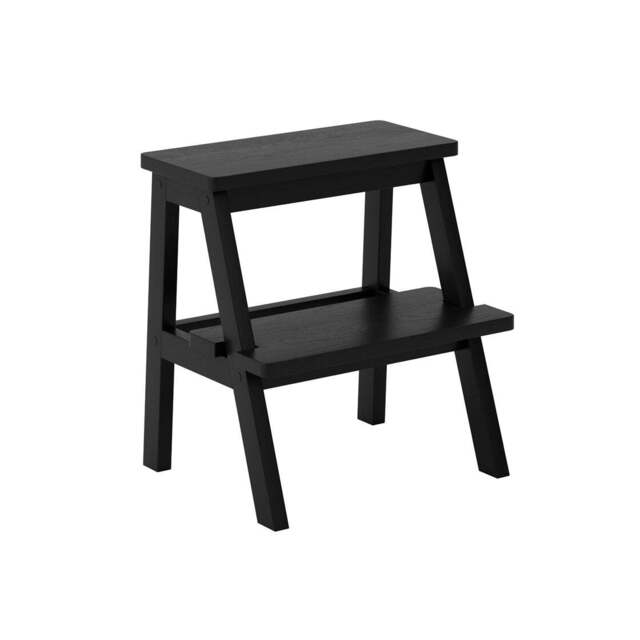 ADDIE BLACK STOOL by Furniture Edit | ufurnish.com