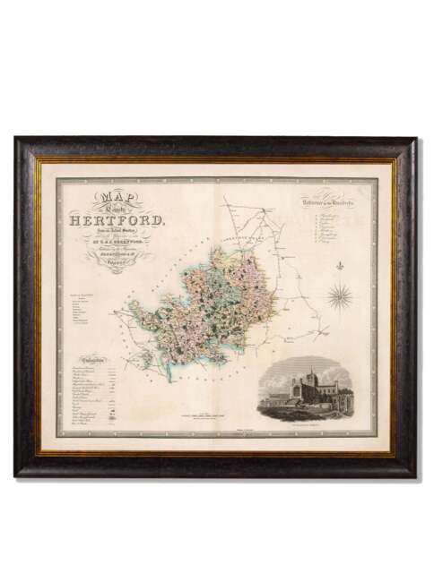 c.1830 County Maps of England - 70 x 84cm / Oxford / Hertford by ...