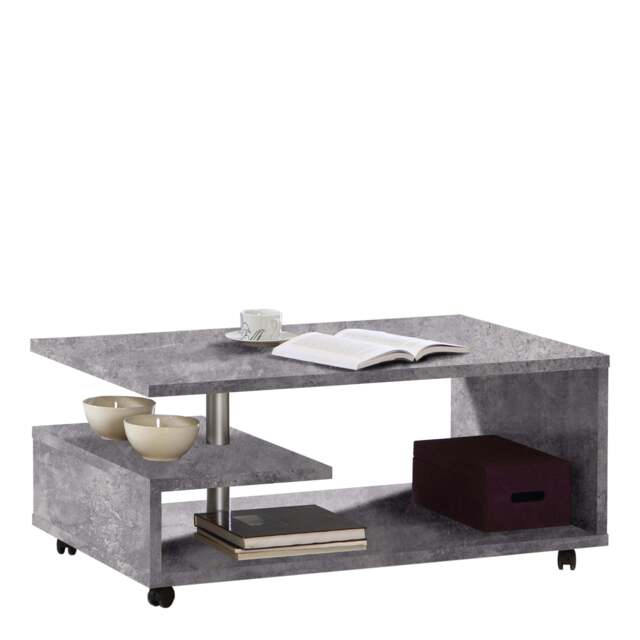 Bailey Coffee Table in Concrete Grey by Furniture Edit | ufurnish.com