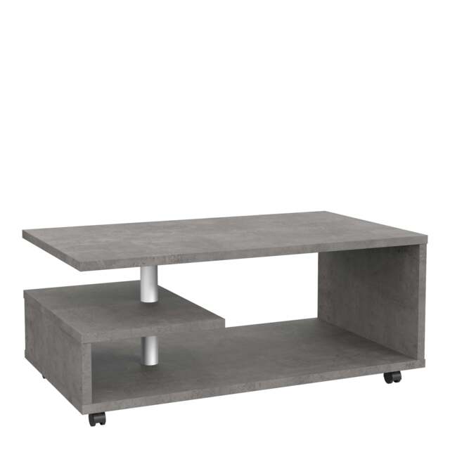 Bailey Coffee Table in Concrete Optic Dark Grey by Furniture Edit ...