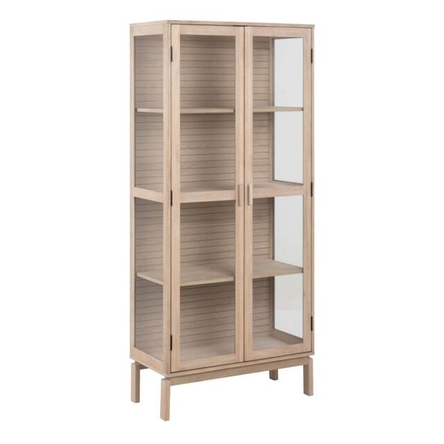 Linley Display Cabinet in White Oak. by Furniture Edit | ufurnish.com