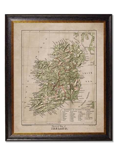 c.1880 Maps of The United Kingdom & Ireland - 84 x 70cm / Oxford ...