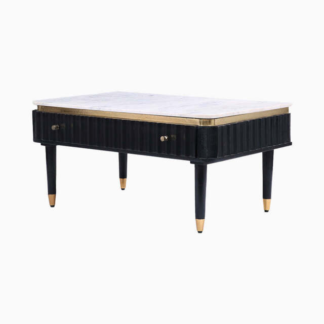 Aida Marble Top Coffee Table by Furniture Edit | ufurnish.com