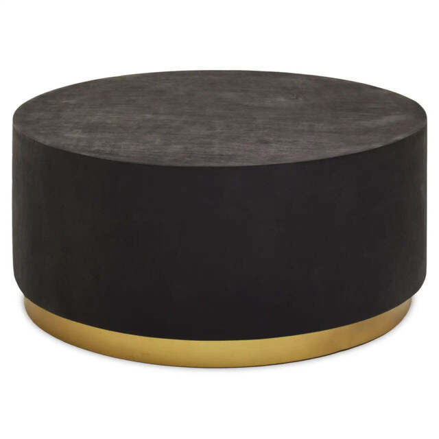 Naro Black And Gold Concrete Look Coffee Table by Furniture Edit ...