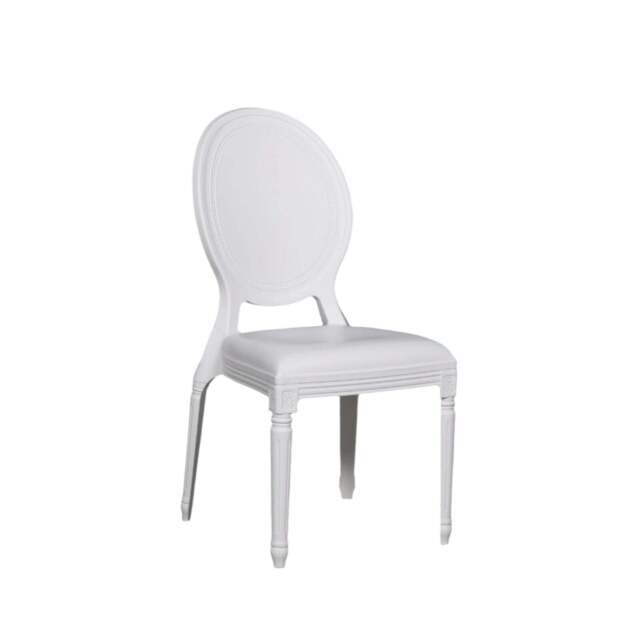 White Louis Chair by Furniture Edit | ufurnish.com