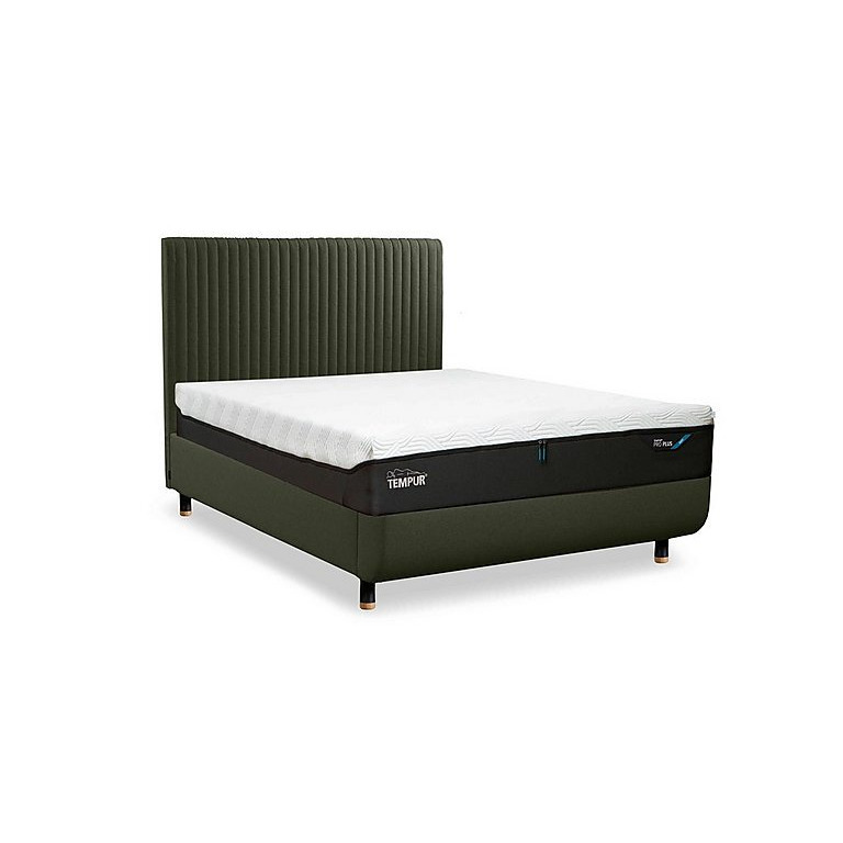 TEMPUR - Arc Slatted Ottoman Bed Frame with Vertical Headboard - Super ...