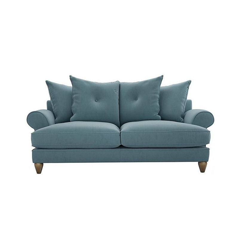 The Lounge Co. - Bronwyn 3 Seater Fabric Scatter Back Foam Fill Sofa ...