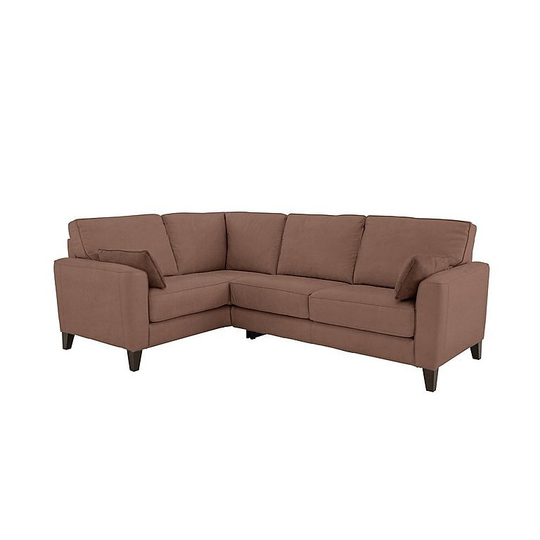 Brondby Small Fabric Left Hand Facing Corner Sofa - Hazelnut by ...