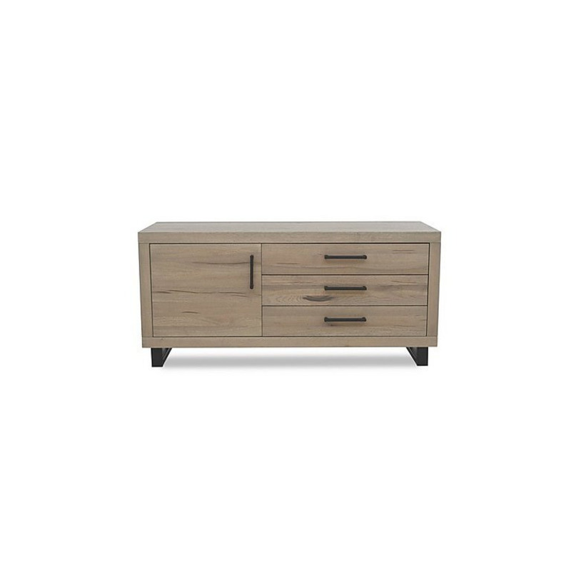 Bodahl - Compact Terra 1 Door 3 Drawer Sideboard - Vintage Grey by ...