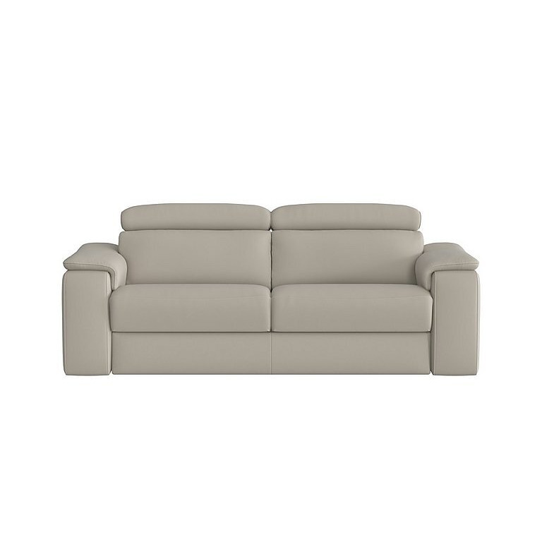 Nicoletti - Davide 3 Seater Leather Sofa - Torello Tortora by Furniture ...