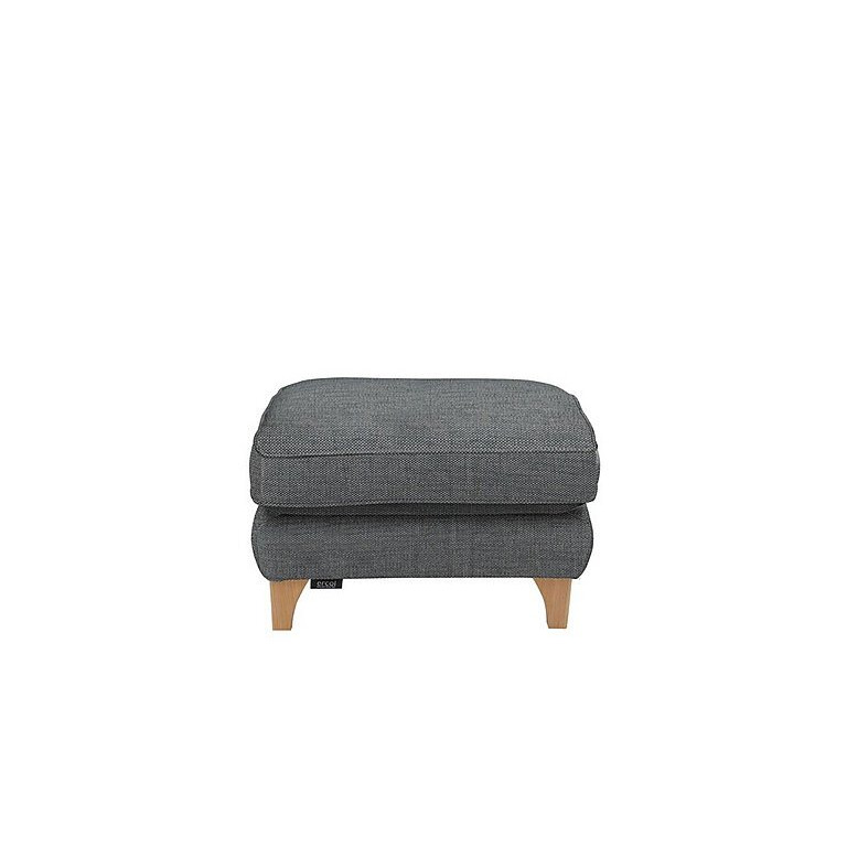 Ercol - Enna Fabric Footstool - Grey by Furniture Village | ufurnish.com