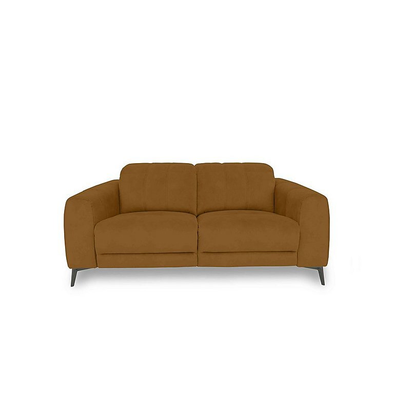 Ezra 2 Seater Fabric Power Recliner Sofa - Opulence Saffron by ...