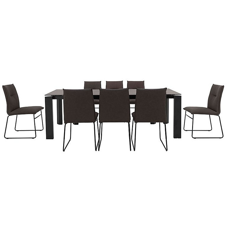 Connubia by Calligaris - Gate Extra Large Extending Dining Table and 8 ...
