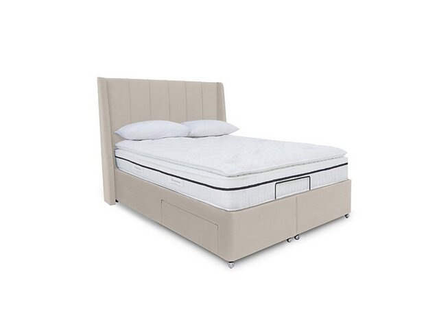 E-Motion Akira Adjustable Divan Base With 4 Drawers with Headboard ...