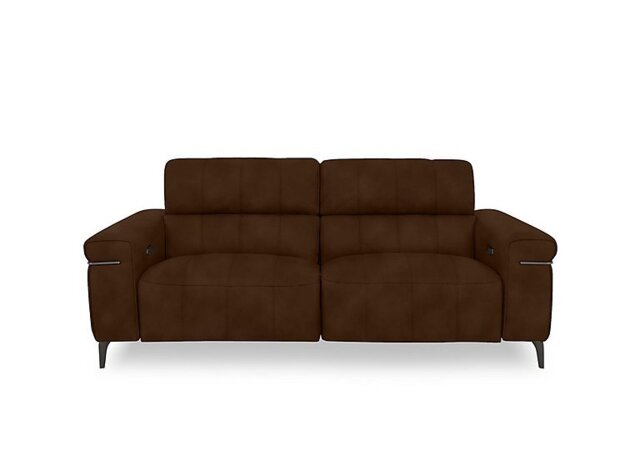 Homestage Fabric 3 Seater Power Recliner Sofa with Power Headrests ...