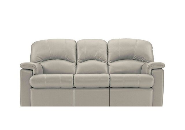 G Plan - Chloe 3 Seater Leather Sofa with Manual Recliner - Capri Mist ...