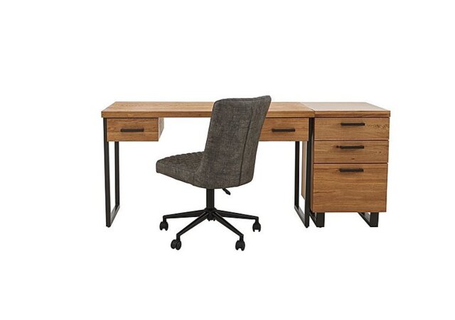 Earth Desk with Drawers, Filing Cabinet and Office Chair by Furniture ...