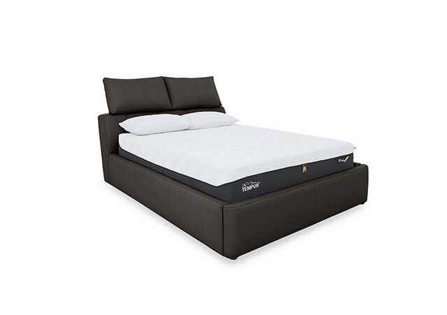 World of Leather - Tyrell BV Leather Manual Ottoman Bed Frame - King ...