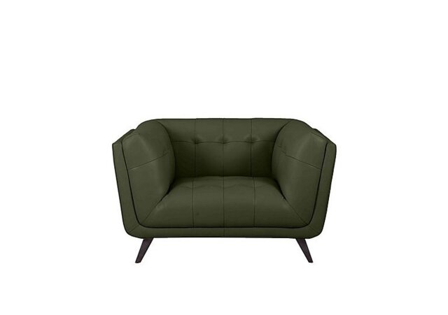 Rene Leather Cuddler Chair - Oslo Pine by Furniture Village | ufurnish.com