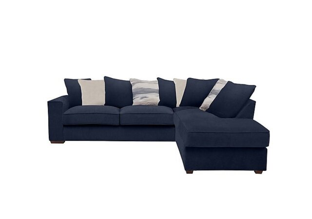 Cory Fabric Right Hand Facing Corner Chaise Scatter Back Sofa - Cosmo ...