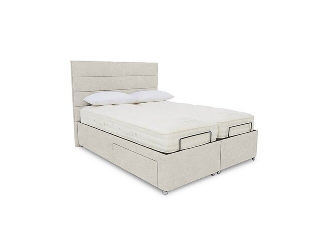 E-Motion Natsu Dual Adjustable Divan Base With 2 Drawers with Massage Function and Headboard ...