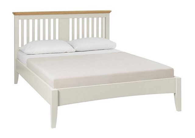 Emily Bed Frame - Double - Grey and Oak by Furniture Village | ufurnish.com