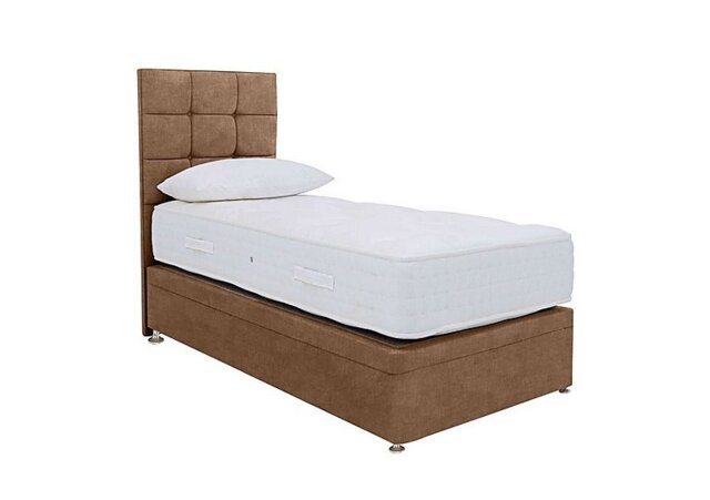 Firm Sleep 1500 Power Ottoman Divan Set - Small Single - Lace Caramel ...