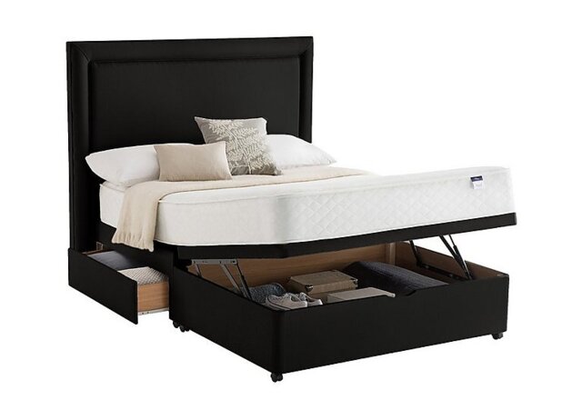 Silentnight - Miracoil Serenity Memory Half Ottoman Divan Set With No ...