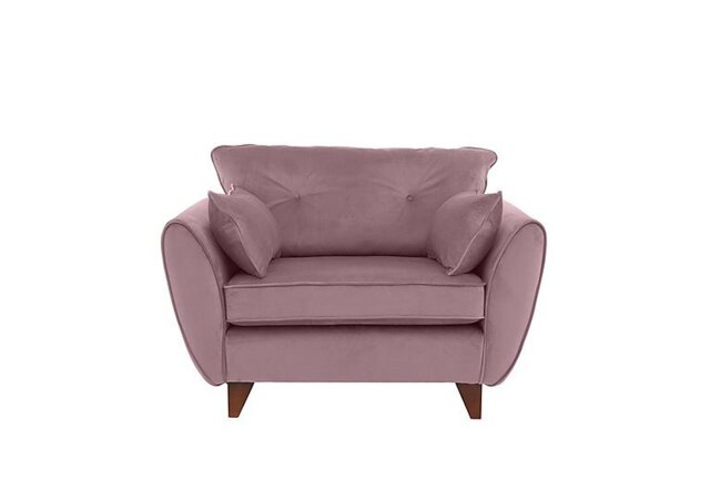 Felix Fabric Cuddle Chair - Lilac by Furniture Village | uFurnish.com