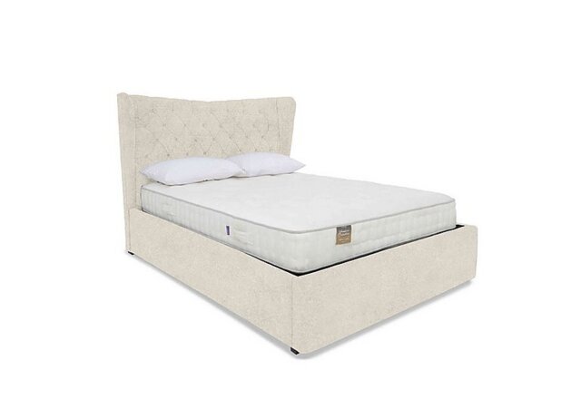 Highgrove - Bauer Ottoman Bed Frame - Small Double - Ice Cream by ...