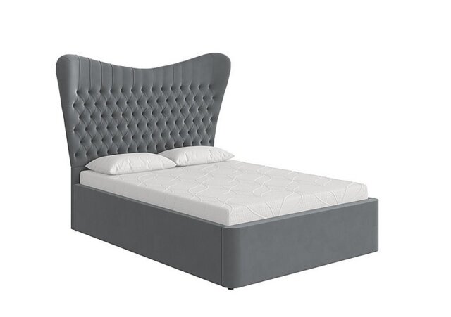Caesar Bedframe - King Size - Velvet Steel by Furniture Village ...