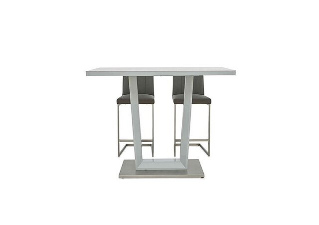 Grigio Table with 2 Fixed Bar Stools by Furniture Village | ufurnish.com