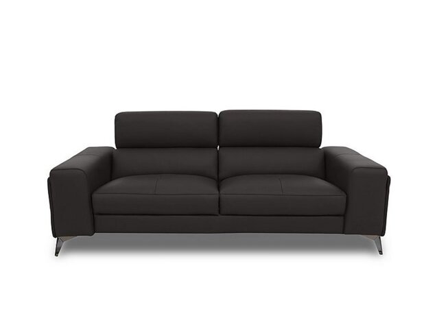 Action Leather 3 Seater Sofa - Starry Grey by Furniture Village ...