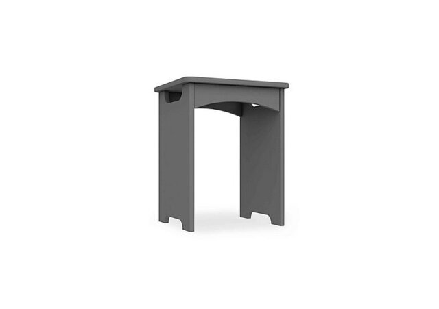 London Bedrooms - Bexley Dressing Table Stool - Dust Grey Gloss by ...