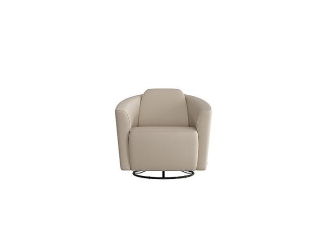 Nicoletti - Ketty Leather Swivel Chair - Botera Crema by Furniture ...