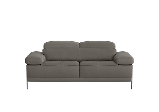 Nicoletti - Theron 2 Seater Leather Sofa - Botero Visone with Titanium ...