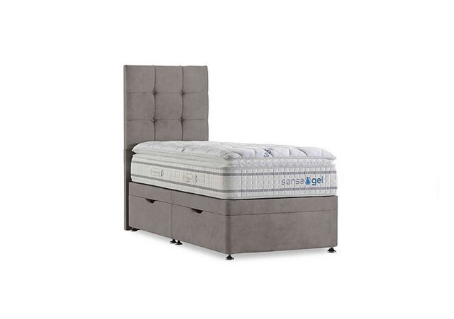 Sleepeezee - SensaGel 6000 Manual Side Ottoman Divan Set - Single ...
