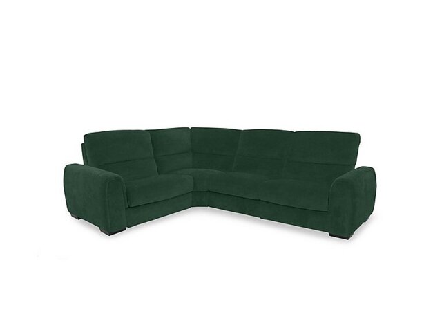 Flex Fabric Small Corner Sofa Bed with Storage Arm - Emerald Green by Furniture Village ...