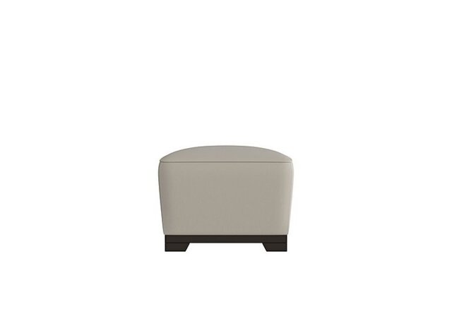 Nicoletti - Ketty Leather D-Shaped Footstool - Torello Tortora by ...